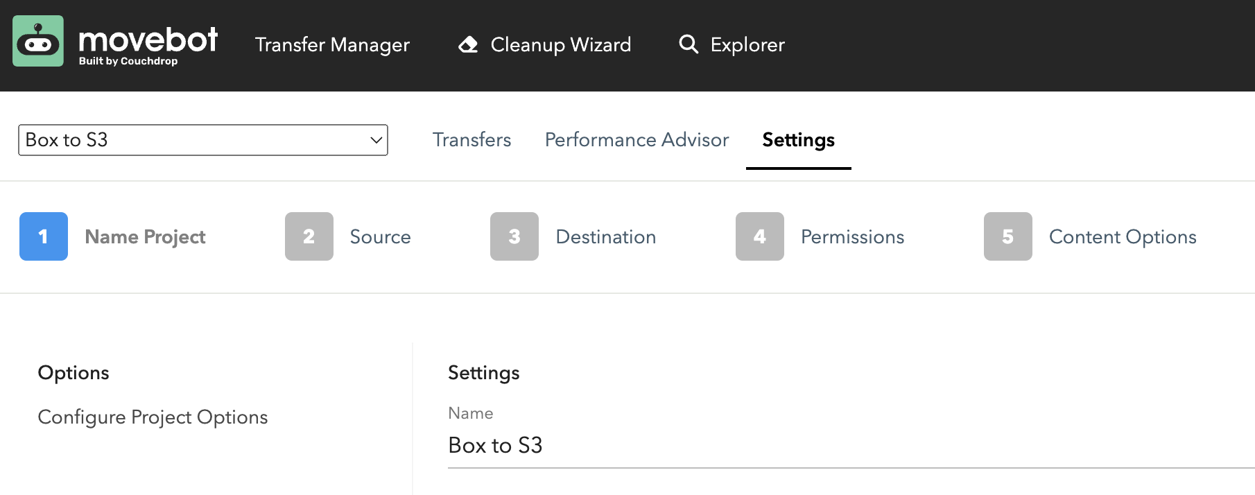 Box to Amazon S3 transfers | Movebot - Data Migration Tool